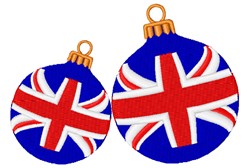 Union Jack Ornaments Embroidery Design | EmbroideryDesigns.com