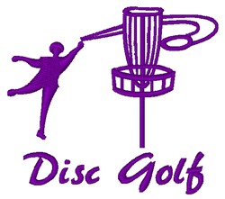 Disc Golf Embroidery Design | EmbroideryDesigns.com
