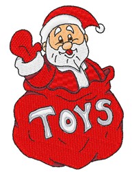 Santas Toy Bag Embroidery Design | EmbroideryDesigns.com