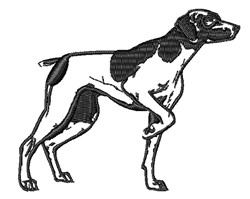 Pointer Dog Outline Embroidery Design | EmbroideryDesigns.com
