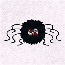 Fuzzy Spider Embroidery Design | EmbroideryDesigns.com
