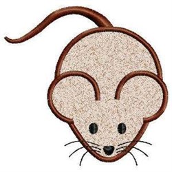 Applique Mouse Embroidery Design | EmbroideryDesigns.com