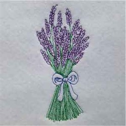 Bouquet Of Lavender Embroidery Design | EmbroideryDesigns.com