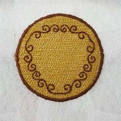 FSL Basket Circle Embroidery Design | EmbroideryDesigns.com