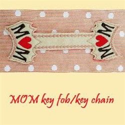 ITH Mom Key Chain Embroidery Design | EmbroideryDesigns.com