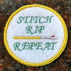 Sewing Merit Badge Embroidery Design | EmbroideryDesigns.com