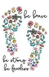 Be Brave Embroidery Design | EmbroideryDesigns.com