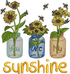 You Are My Sunshine Embroidery Design | EmbroideryDesigns.com