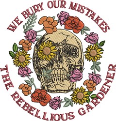 Rebellious Gardener Embroidery Design | EmbroideryDesigns.com