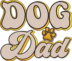Dog Dad Embroidery Design | EmbroideryDesigns.com