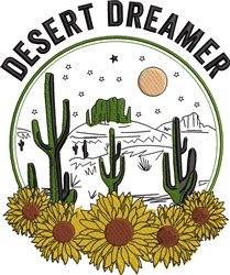 Desert Dreamer Embroidery Design | EmbroideryDesigns.com