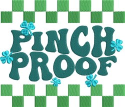 Pinch Proof Embroidery Design | EmbroideryDesigns.com