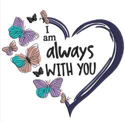 Always With You Embroidery Design | EmbroideryDesigns.com
