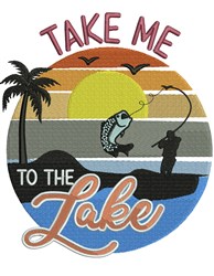 To The Lake Embroidery Design | EmbroideryDesigns.com