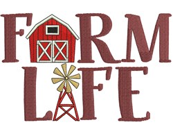 Farm Life Embroidery Design | EmbroideryDesigns.com