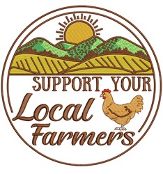 Local Farmers Embroidery Design | EmbroideryDesigns.com