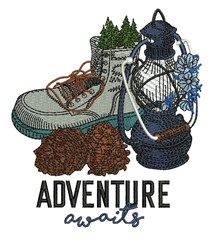 Adventure Awaits Embroidery Design | EmbroideryDesigns.com