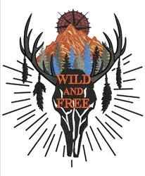 Wild And Free Embroidery Design | EmbroideryDesigns.com