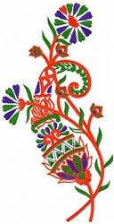 Kali Flowers Embroidery Design | EmbroideryDesigns.com