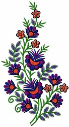 Kali Flowers Embroidery Design | EmbroideryDesigns.com