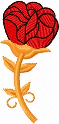 Single Rose Embroidery Design | EmbroideryDesigns.com