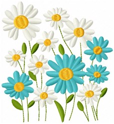 Daisies Embroidery Design | EmbroideryDesigns.com
