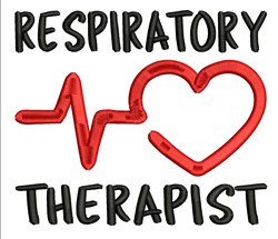 Respiratory Therapist Embroidery Design | EmbroideryDesigns.com