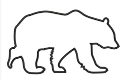 Bear Outline Embroidery Design | EmbroideryDesigns.com