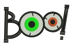 Boo Embroidery Design | EmbroideryDesigns.com