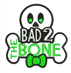 Bad 2 The Bone Embroidery Design | EmbroideryDesigns.com