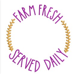 Farm Fresh Embroidery Design | EmbroideryDesigns.com