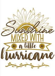 Sunshine Hurricane Embroidery Design | EmbroideryDesigns.com