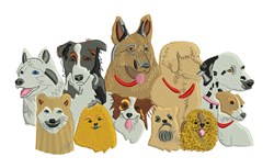 Dogs Embroidery Design | EmbroideryDesigns.com