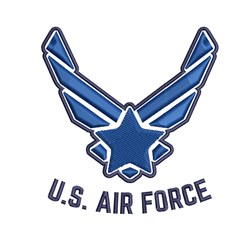 US Air Force Embroidery Design | EmbroideryDesigns.com
