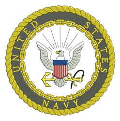 United States Navy Embroidery Design | EmbroideryDesigns.com