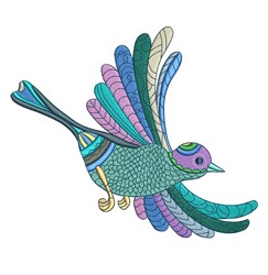 Blue Bird Embroidery Design | EmbroideryDesigns.com