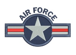 Air Force Embroidery Design | EmbroideryDesigns.com