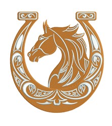 Horseshoe Embroidery Design | EmbroideryDesigns.com
