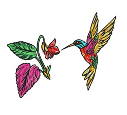 Hummingbird Embroidery Design | EmbroideryDesigns.com