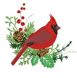 Cardinal Embroidery Design | EmbroideryDesigns.com