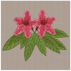 Azaleas Embroidery Design | EmbroideryDesigns.com