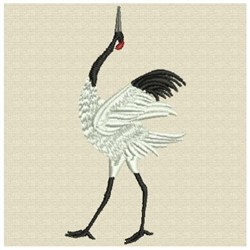 Crane Embroidery Design | EmbroideryDesigns.com