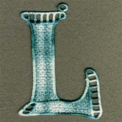 FSL Variegated Letter L Embroidery Design | EmbroideryDesigns.com