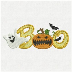 Boo Embroidery Design | EmbroideryDesigns.com