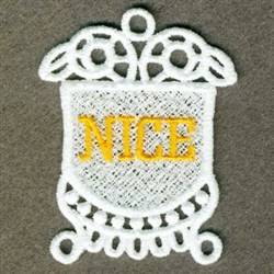 FSL Nice Tag Embroidery Design | EmbroideryDesigns.com
