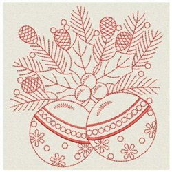 Redwork Ornaments Embroidery Design | EmbroideryDesigns.com