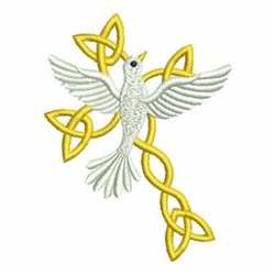 Dove Cross Embroidery Design | EmbroideryDesigns.com