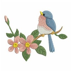 Blue Bird Embroidery Design | EmbroideryDesigns.com