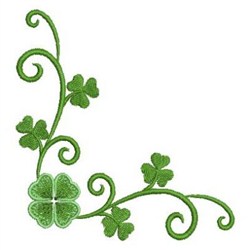 Clover Corner Embroidery Design | EmbroideryDesigns.com