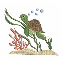 Sea Turtle Embroidery Design | EmbroideryDesigns.com